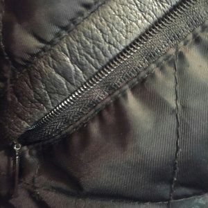 Forest Club | Jackets & Coats | Lg Forest Club Black Leather Bomber ...